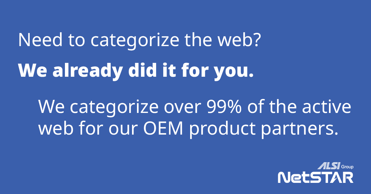 NetSTAR Categorizes the Active Web – NetSTAR